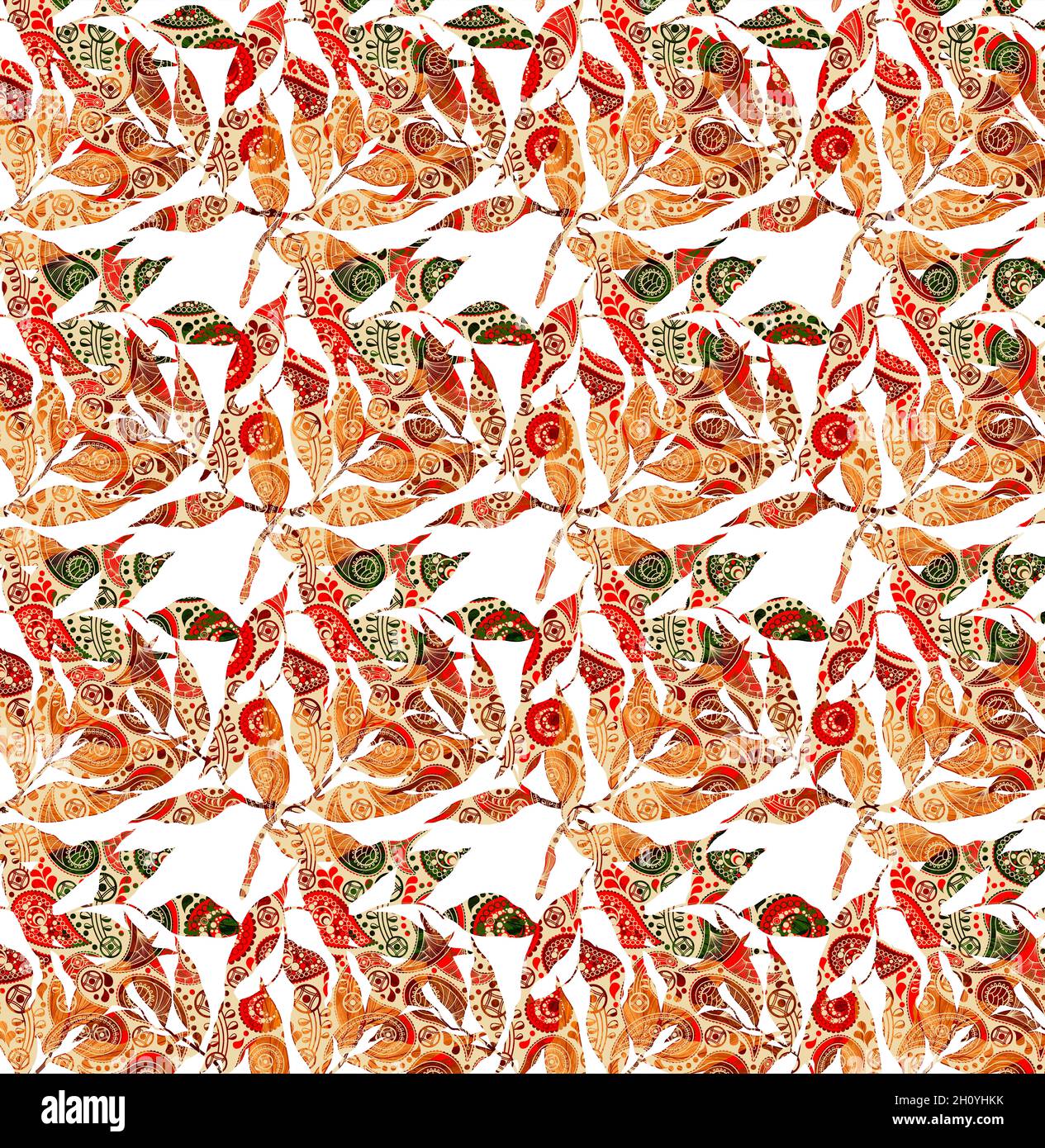 colorful textile print patterns, pillow designs Stock Photo - Alamy