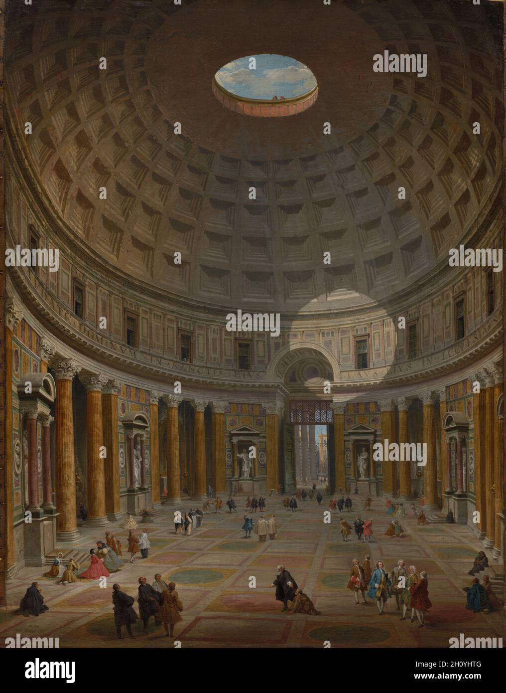 Interior of the Pantheon, Rome, 1747. Giovanni Paolo Panini (Italian ...