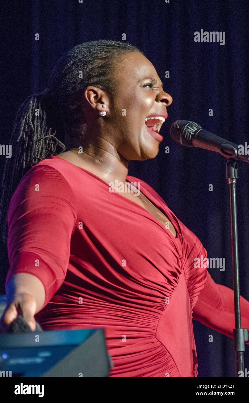 Singer Judith Sephuma performs at the National Arts Festival ...