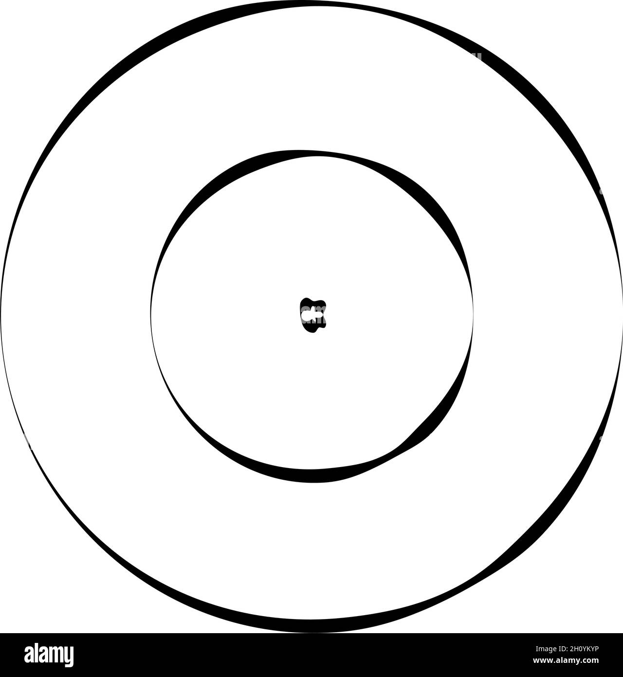 Concentric circles. Radiating, radial circles, lines - stock vector ...