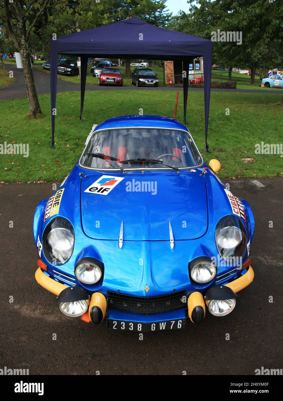 A 1971 Alpine A110 rally car in blue Stock Photo - Alamy