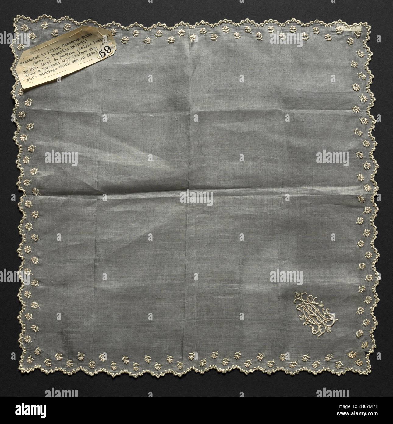 Embroidered Handkerchief, late 19th century. Philippines, late 19th ...