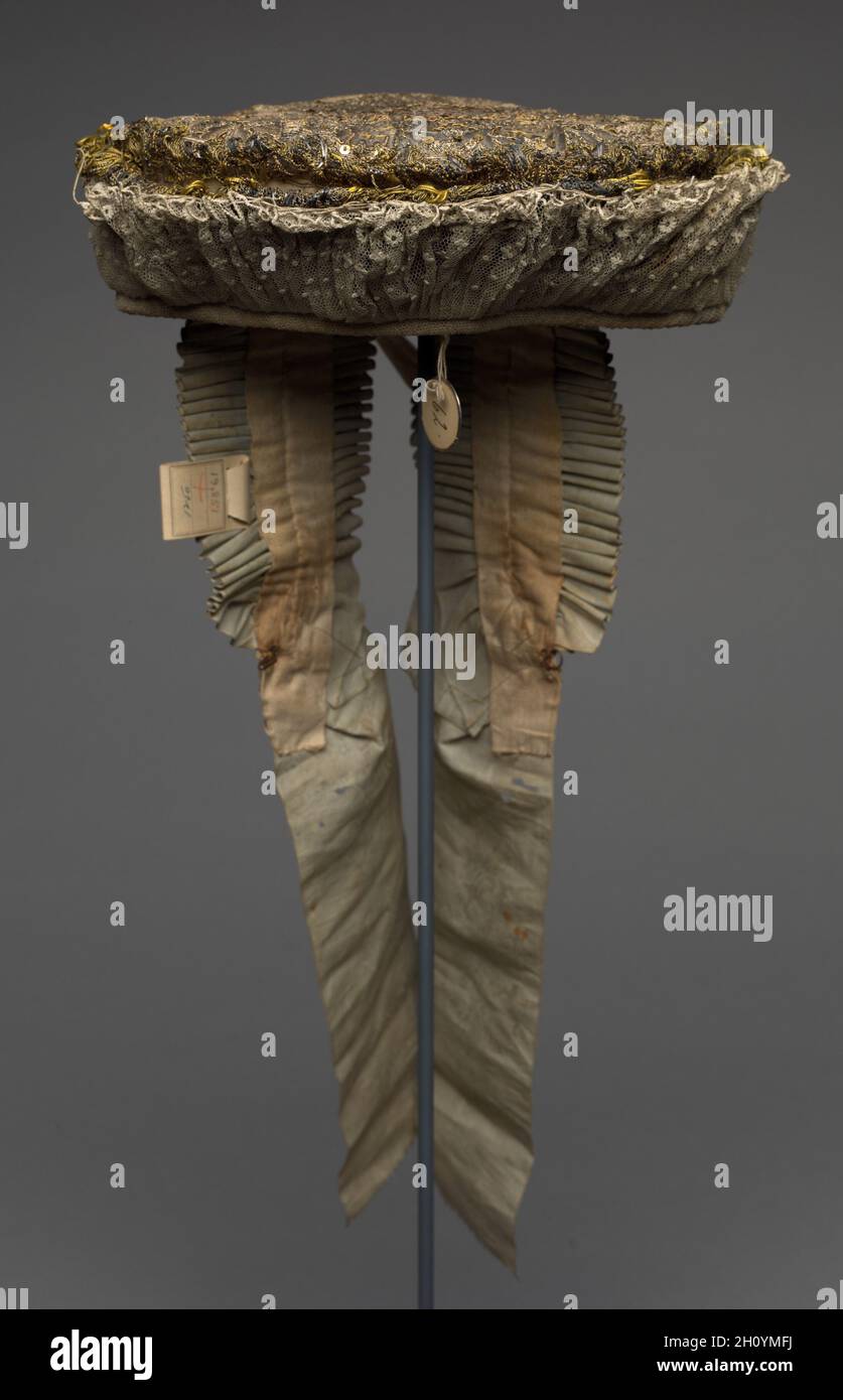 Embroidered Headdress (Called "Triesische"), 1700s. Germany, 18th ...