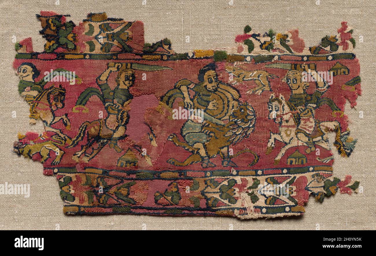 Fragment of a Band or Border, late 600s–800s. Egypt, Umayyad period ...