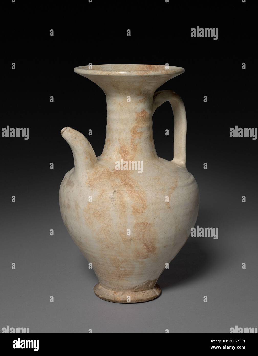Ewer: Cizhou ware, 1105. China, Northern Song dynasty (960-1127). Buff ...