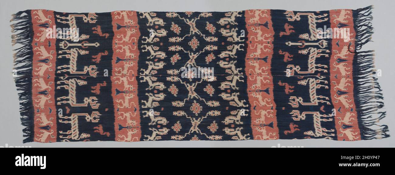 Hinggi, late 1800s. Indonesia, Sumba, late 19th century. Cotton, ikat ...