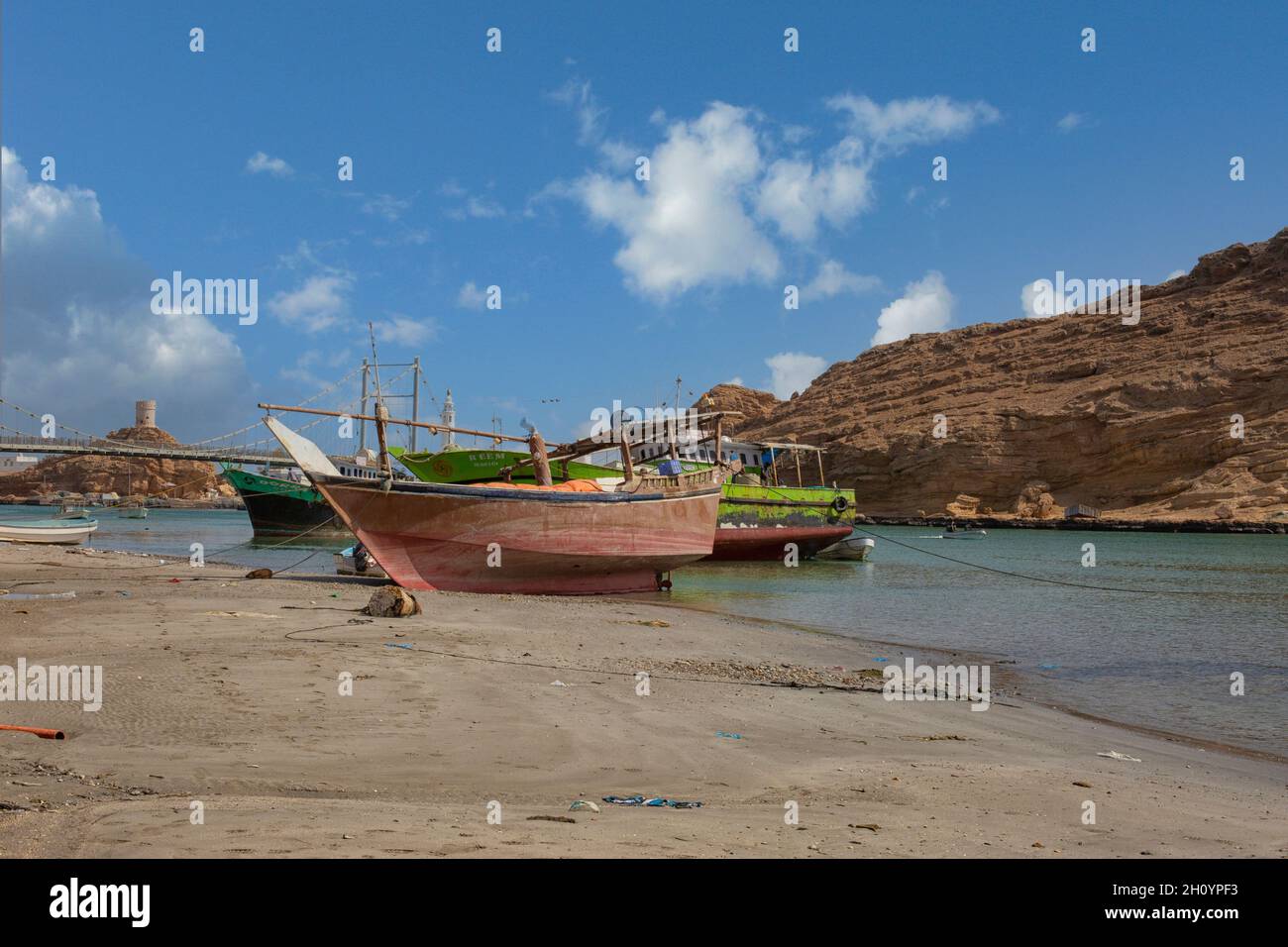 Shipyard in Sur Oman where traditional boats are manufactured and ...