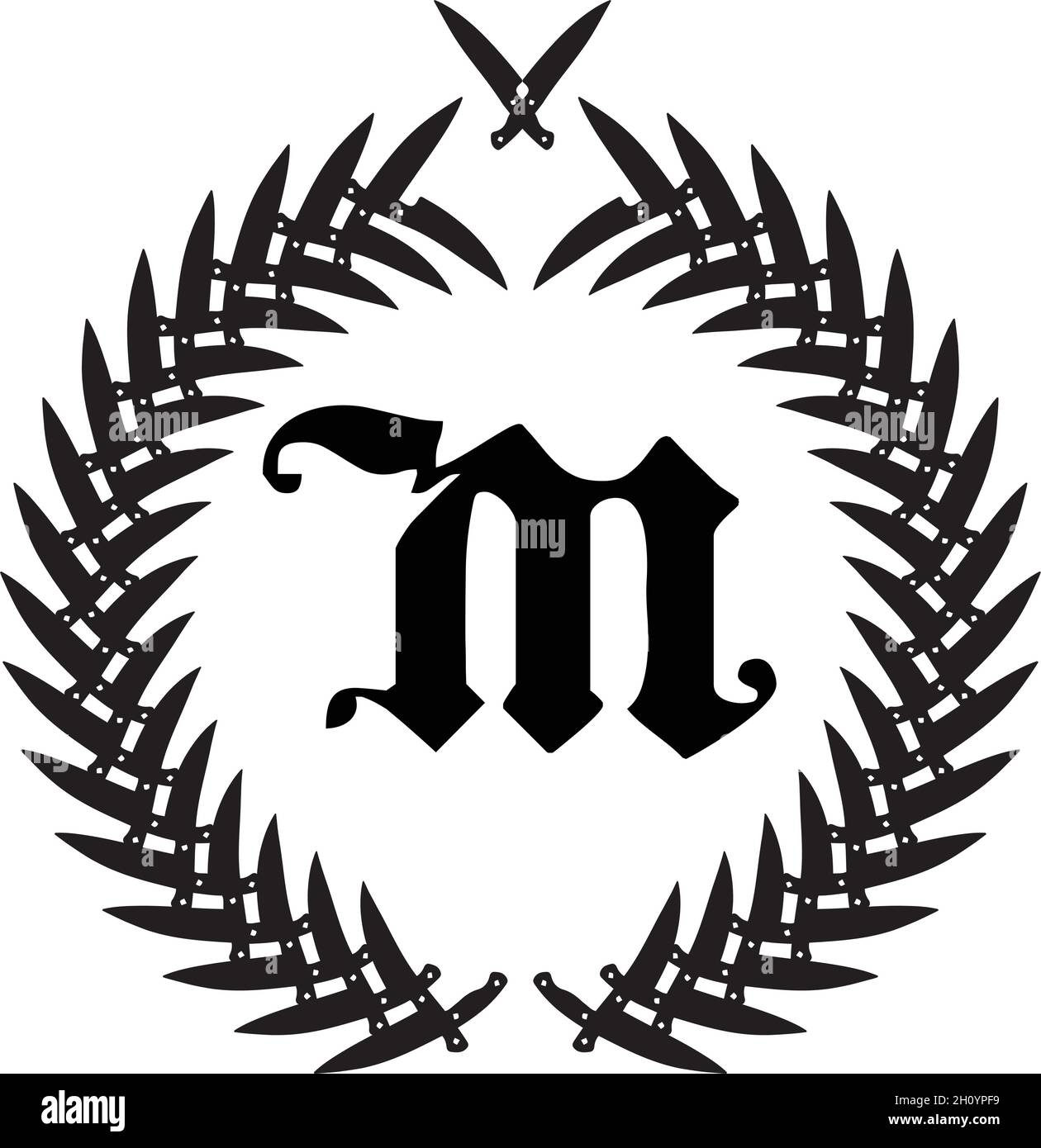 Double m icon vector vectors hi-res stock photography and images - Alamy