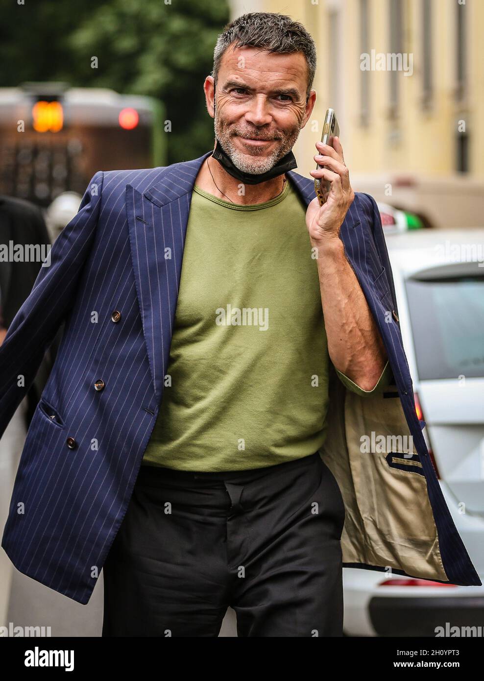 MILAN, Italy- September 25 2021: Markus Ebner on the street in Milan ...
