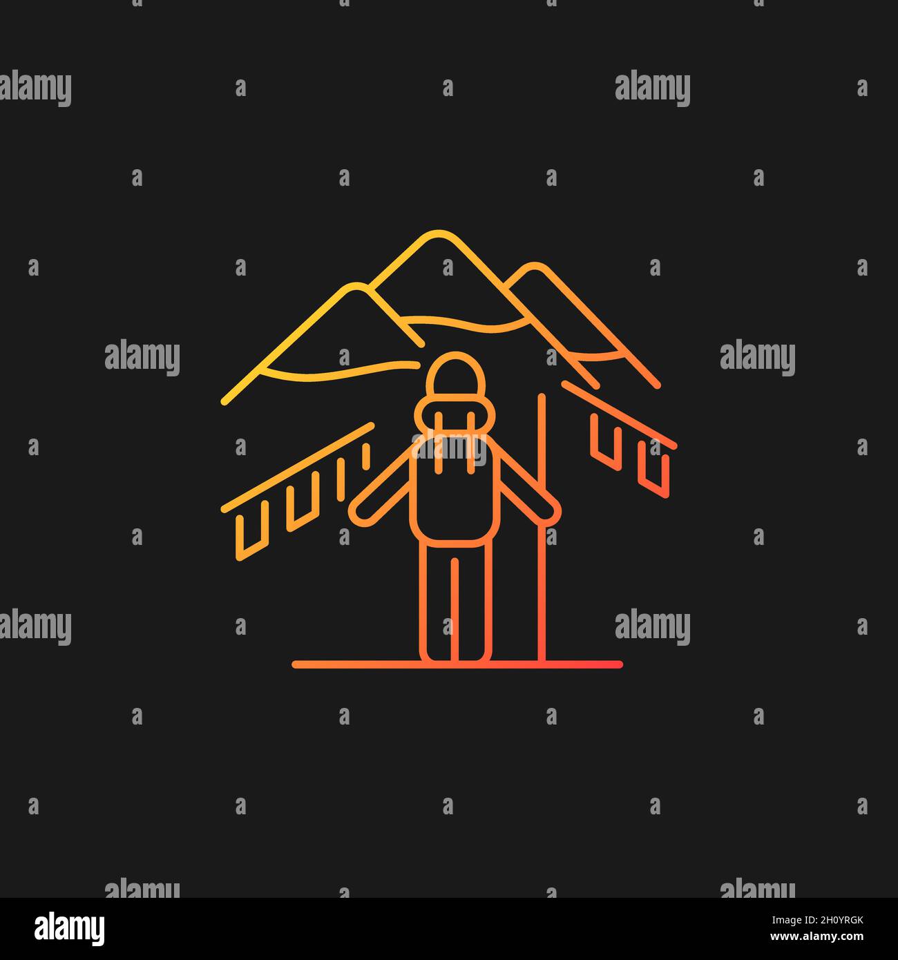 Nepal trekking in nepal Stock Vector Images - Alamy