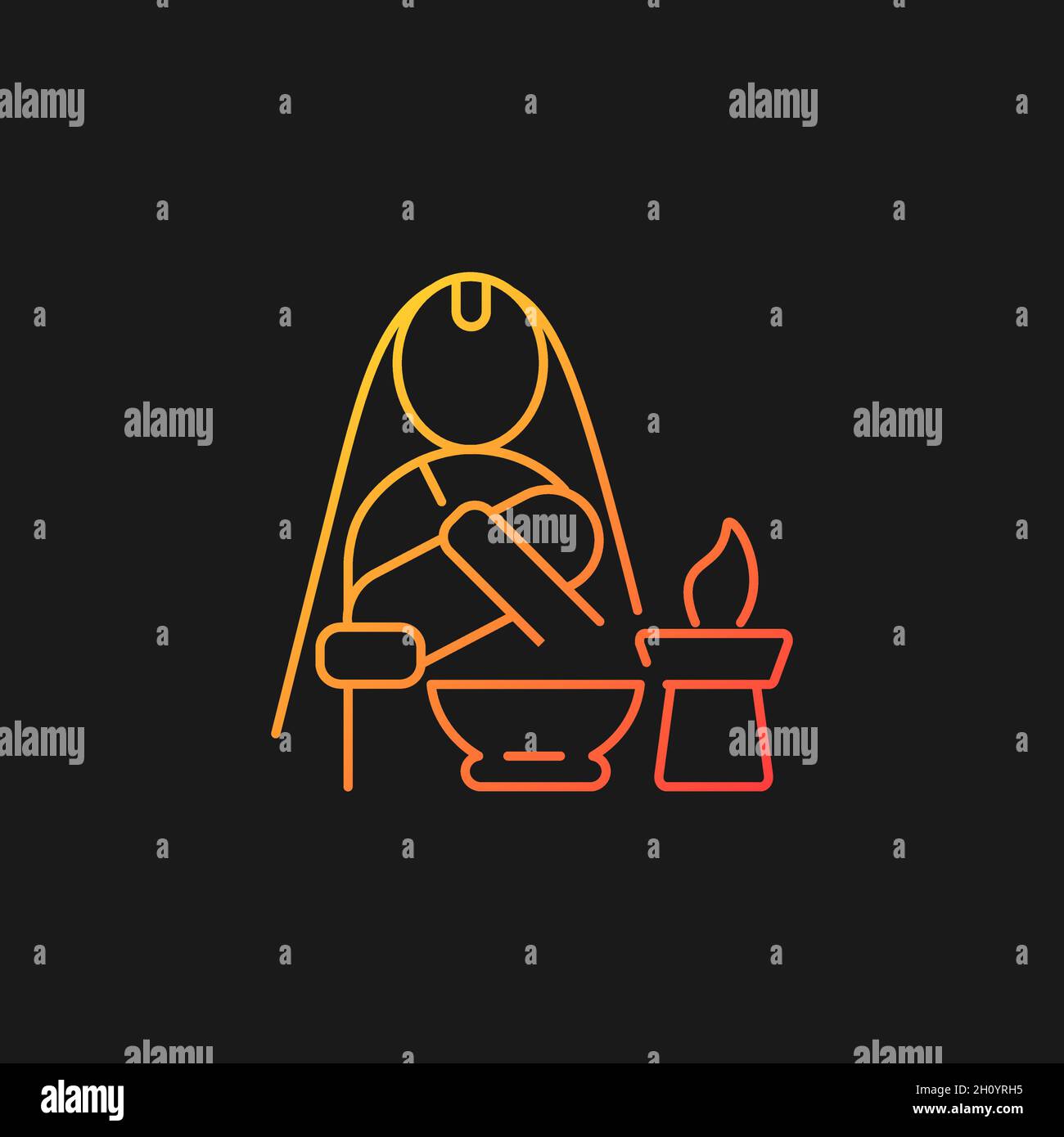 Nwaran gradient vector icon for dark theme Stock Vector Image & Art - Alamy
