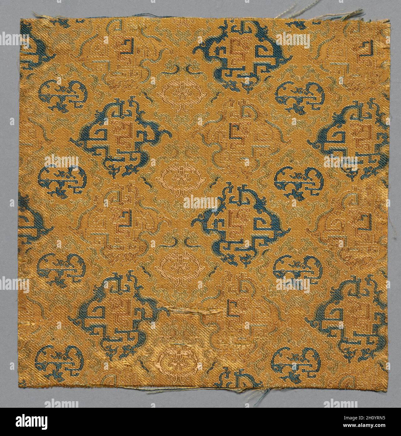 Fragment from Book of Textiles, early 1700s. China, Qing dynasty (1644 ...