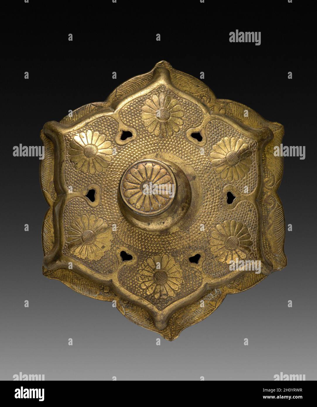 Gilt Nail Head, early to mid-1800s. Japan, Edo period (1615-1868). Gilt ...