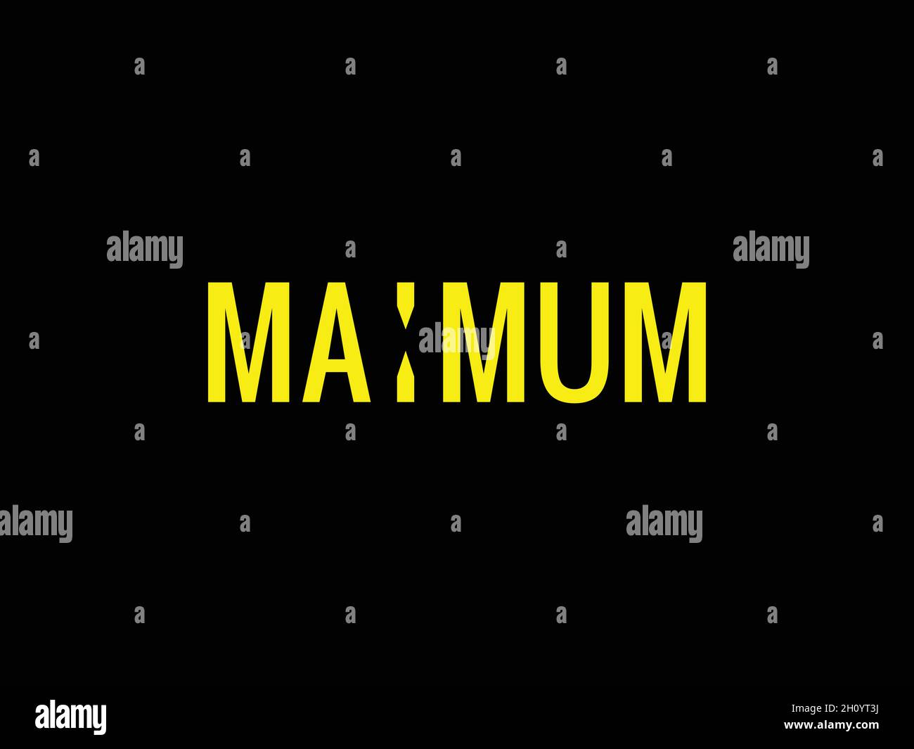 LETTERS MAXIMUM LOGO DESIGN WITH NEGATIVE SPACE EFFECT FOR ILLUSTRATION ...