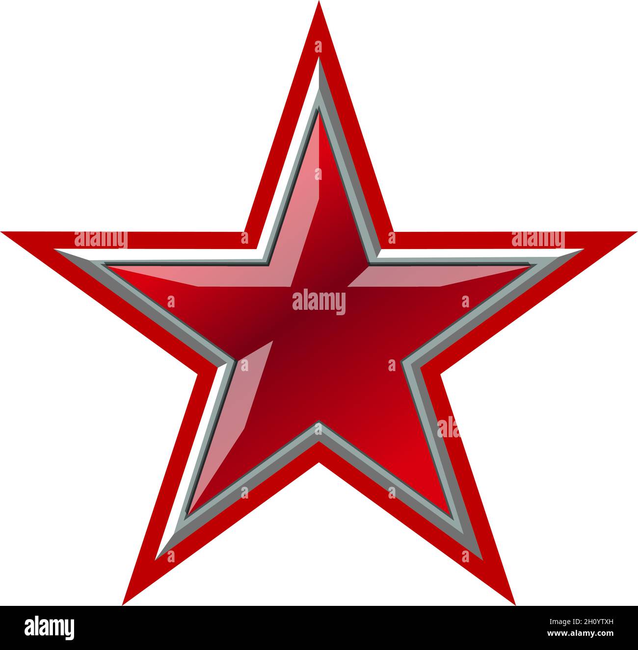 Vector Red Star. Available EPS-10 separated by groups and layers Stock ...