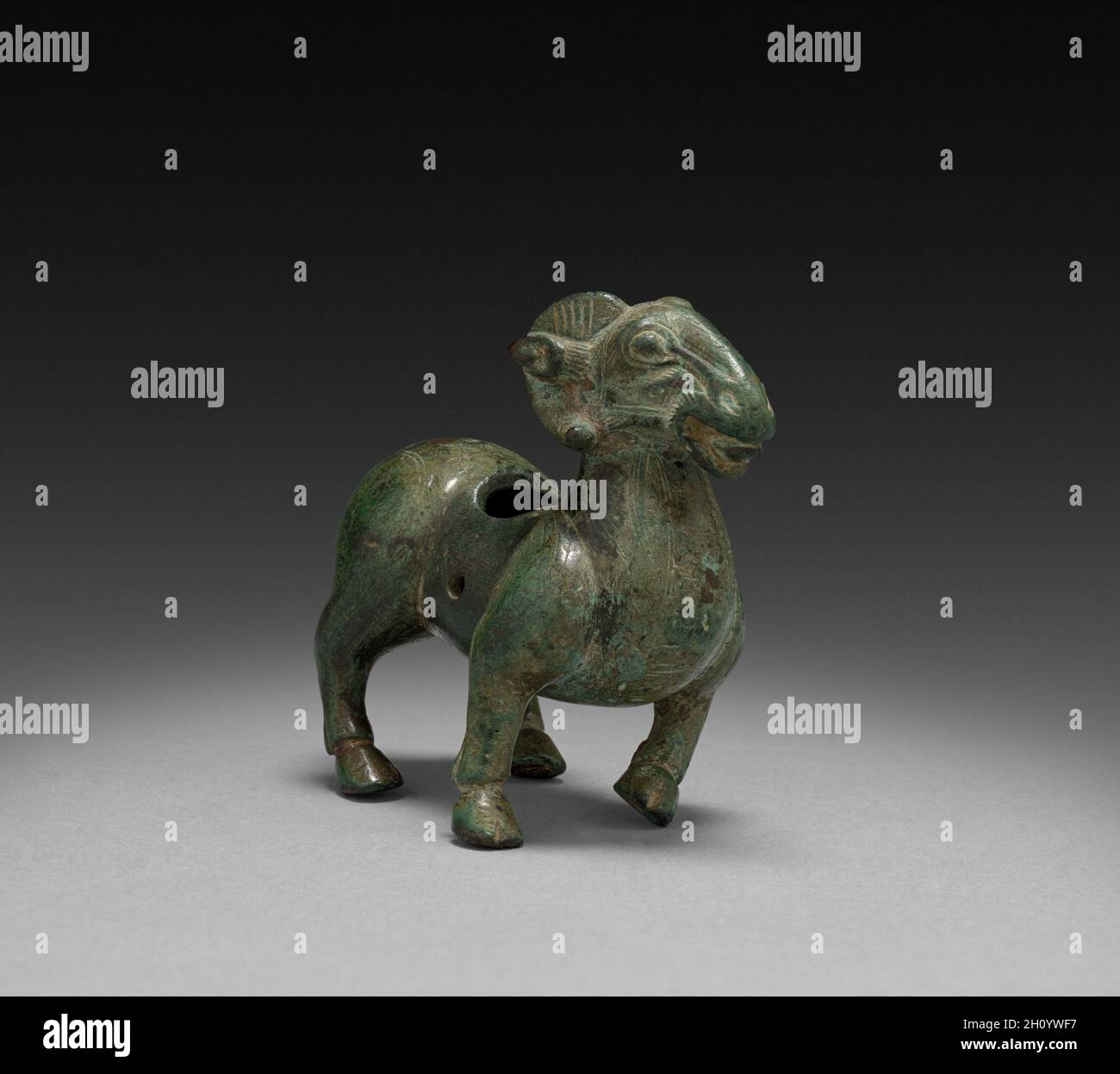 Zun in the Shape of a Ram, 206 BC - AD 220. China, Han dynasty (202 BC ...