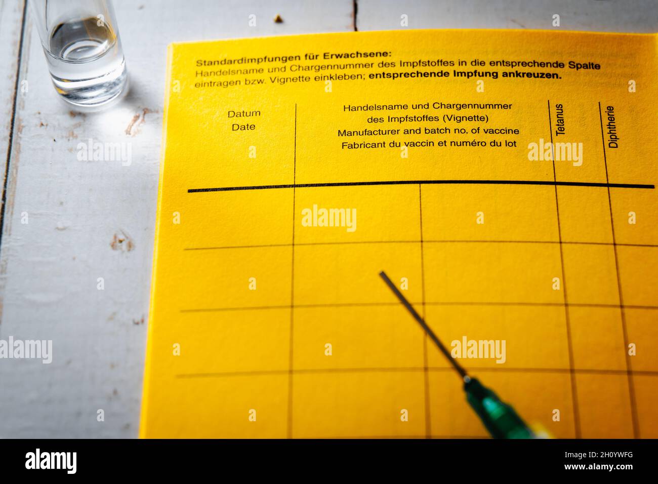 Health record booklet hi-res stock photography and images - Alamy