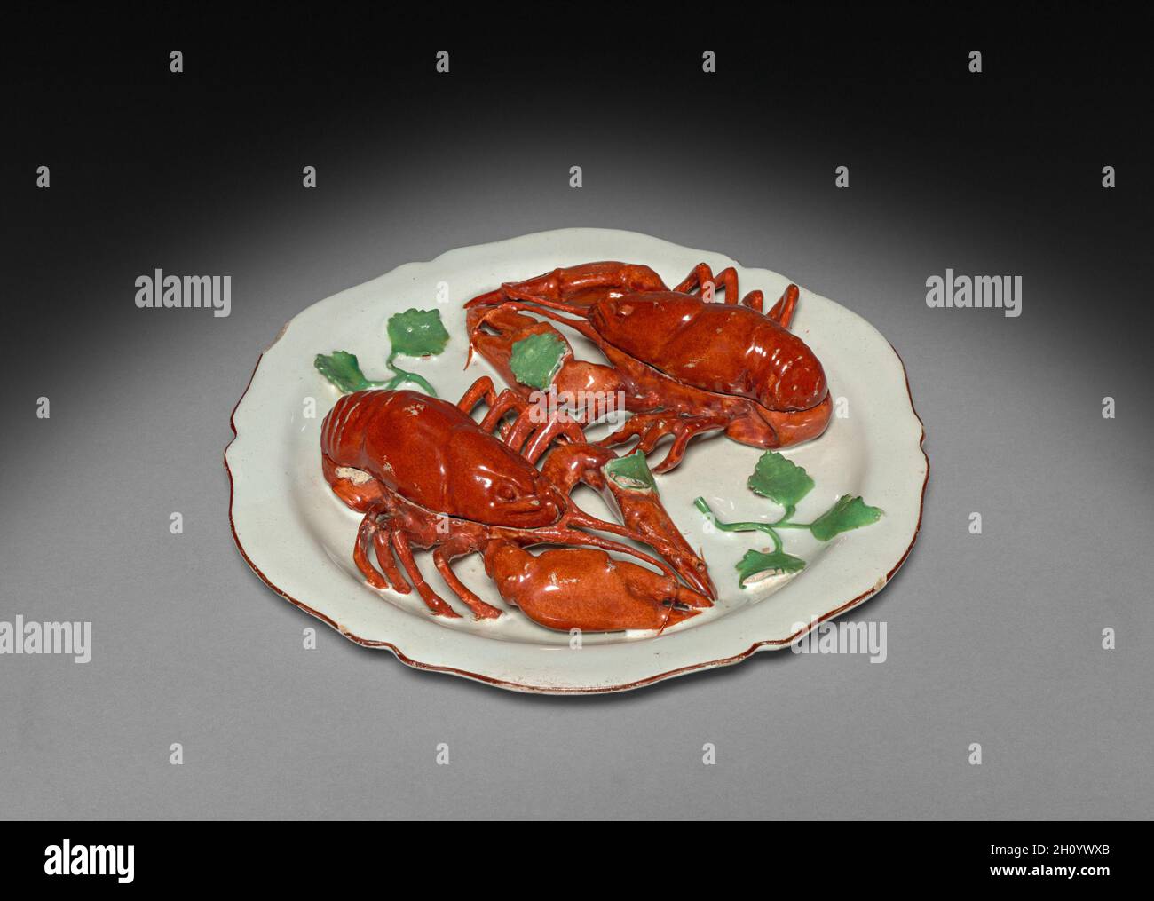 Plate with Crayfish and lid, 1750-1775. Possibly by Strasbourg Factory ...