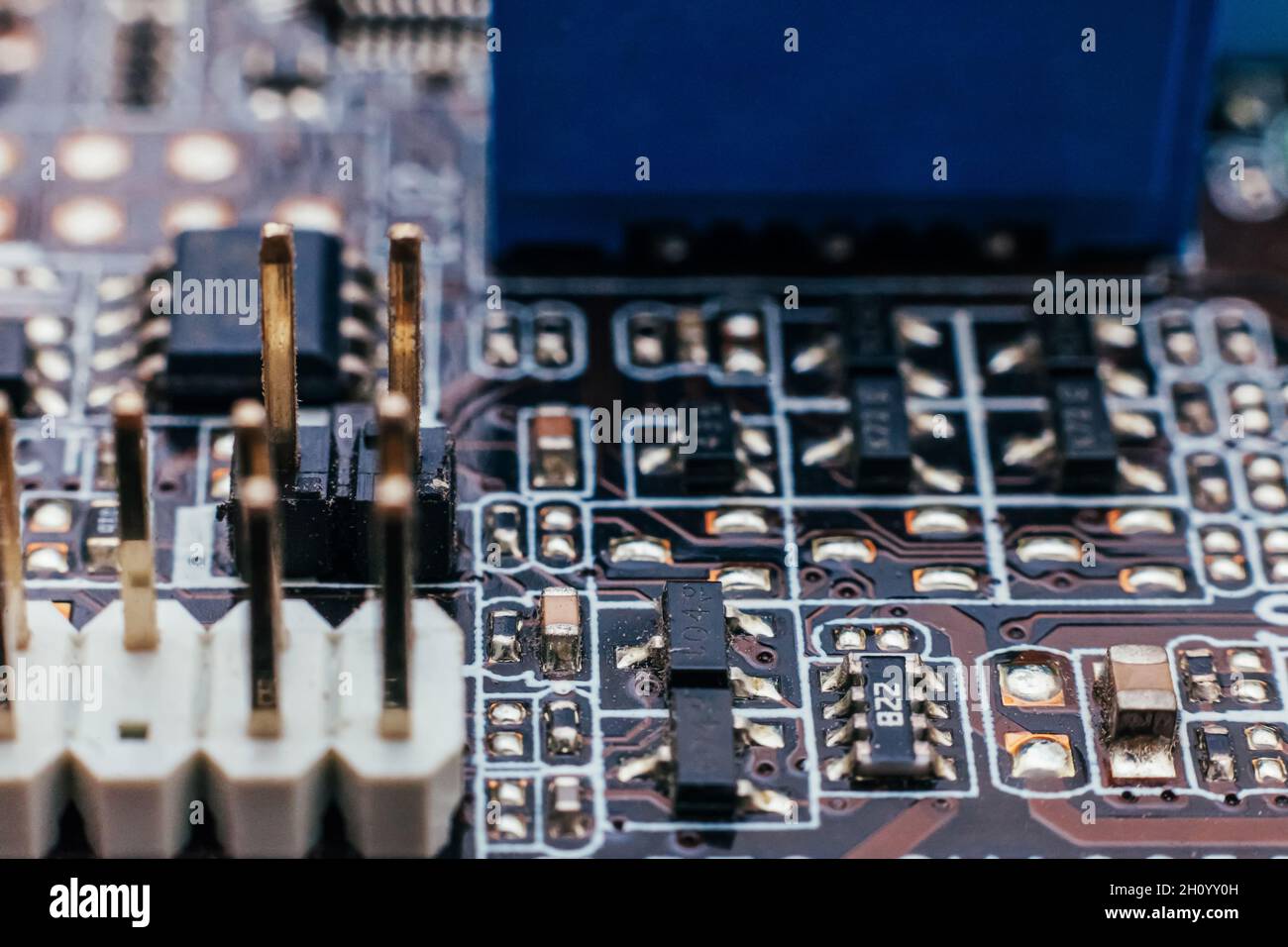 Circuit board repair. Electronic hardware modern technology ...