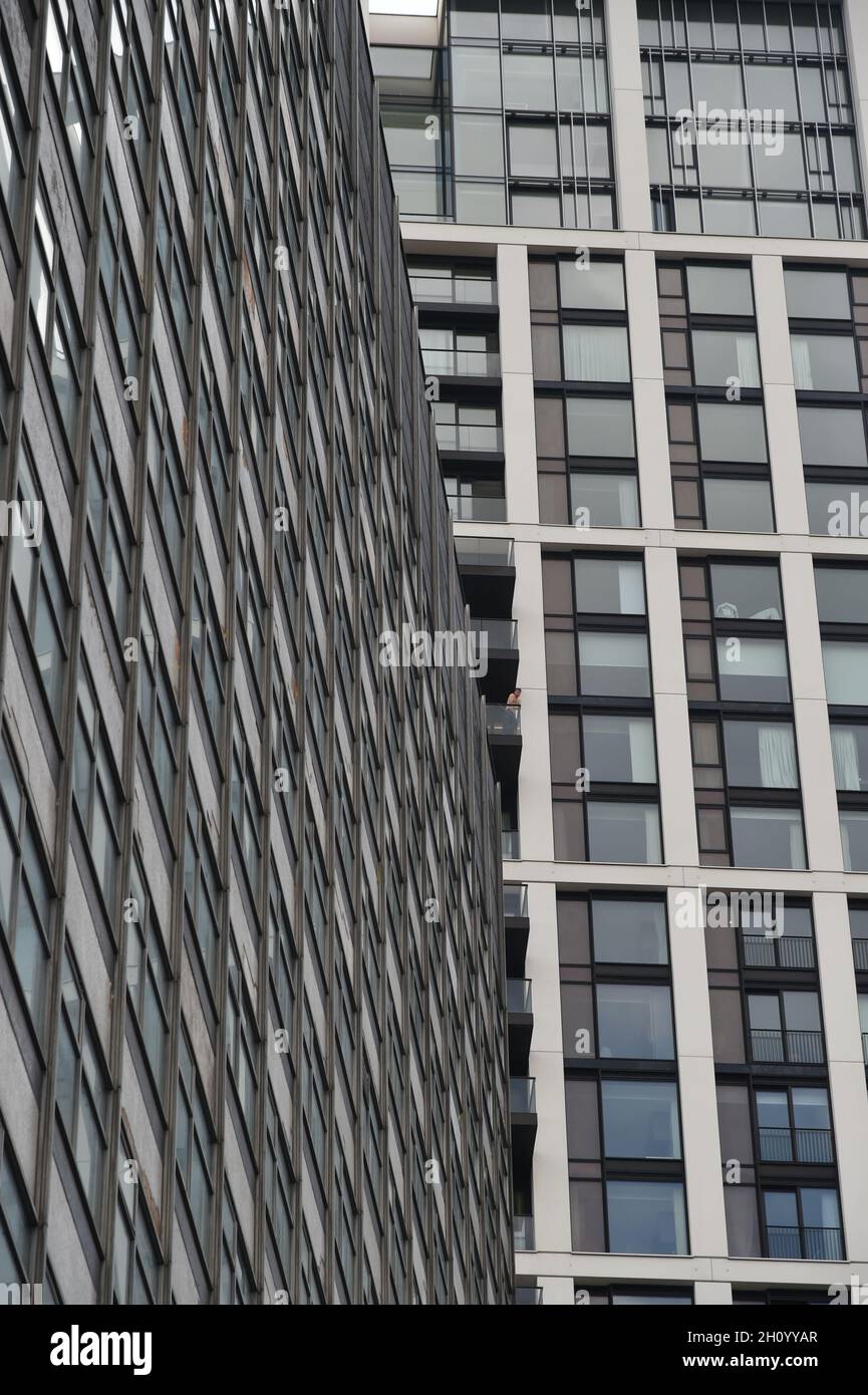 High Rise residential apartment block in waterloo london Stock Photo ...