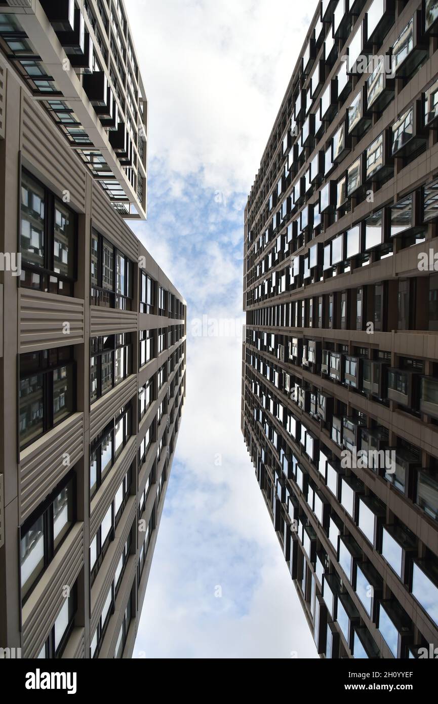 High Rise residential apartment block in waterloo london Stock Photo ...