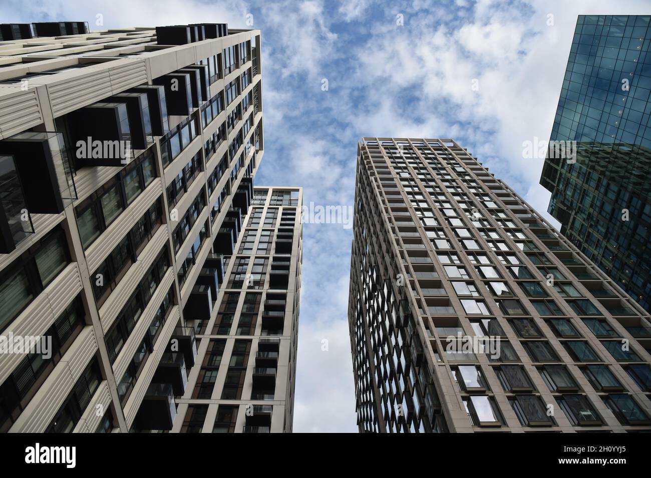High Rise residential apartment block in waterloo london Stock Photo ...