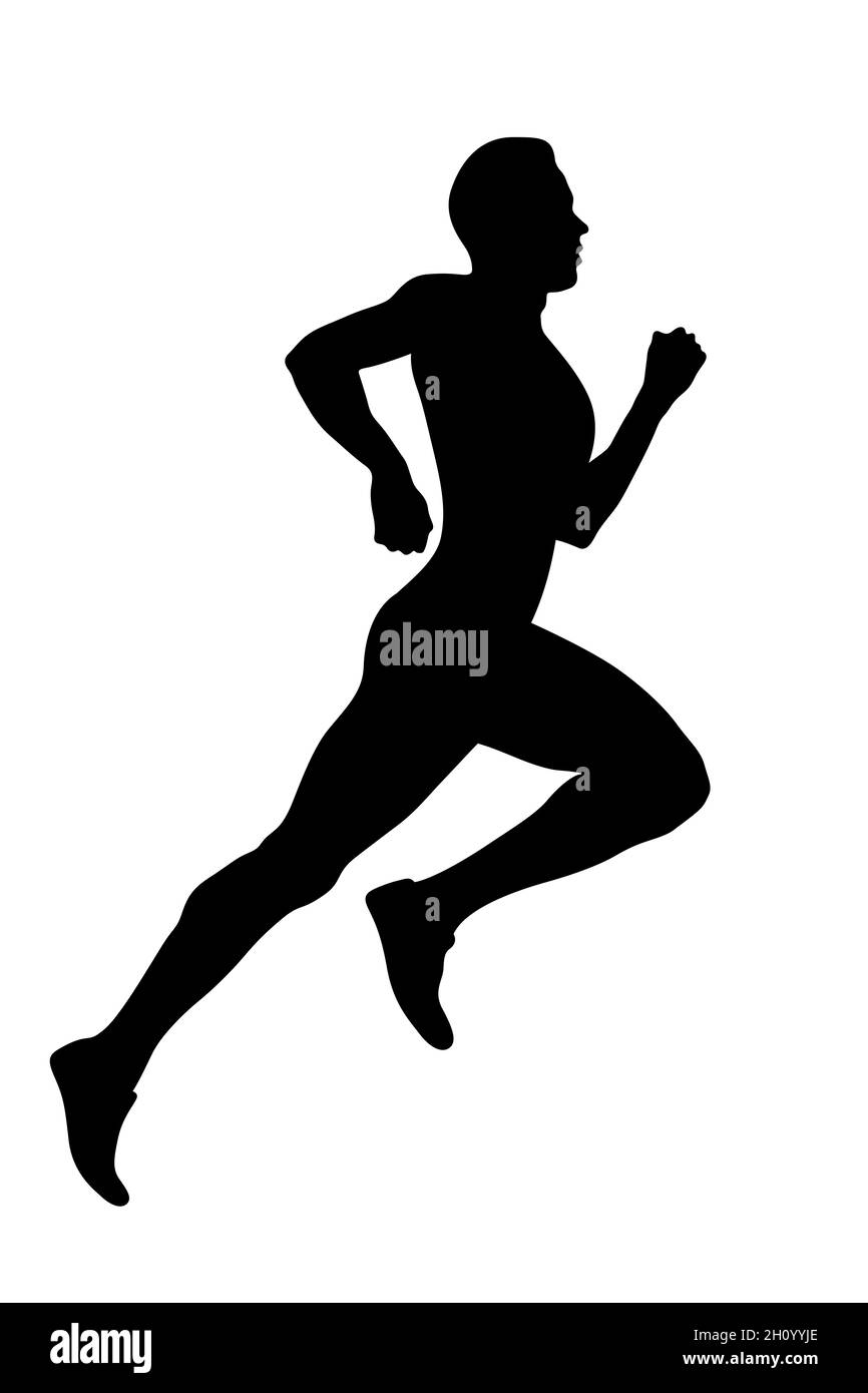 Runners race finish line Black and White Stock Photos & Images - Alamy