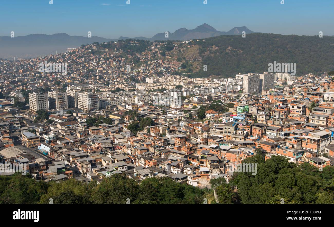 Rio de Janeiro Slums on the Hills of the North Zone Stock Photo - Alamy