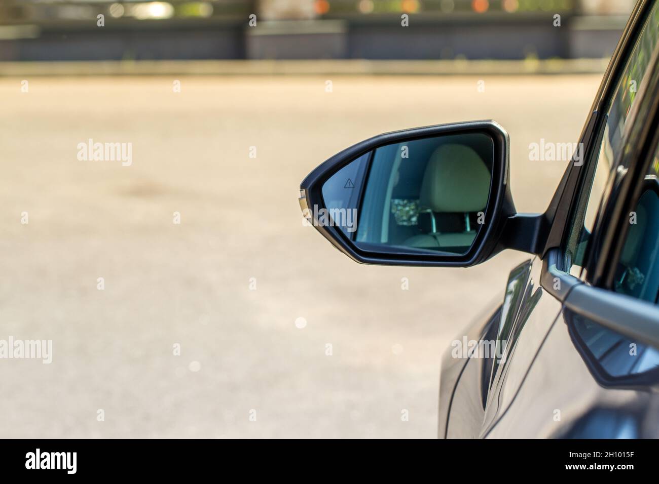 Rearview mirror of a modern car Stock Photo - Alamy