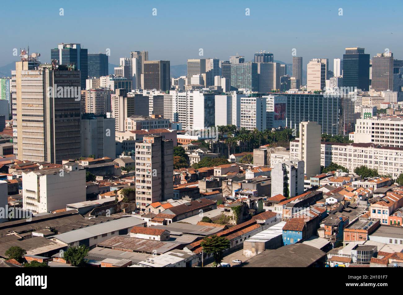 Rio de Janeiro city center and downtown skyline Stock Photo - Alamy