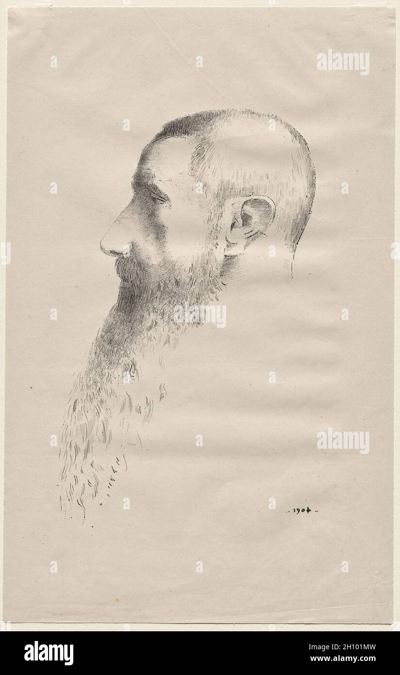 Roger Marx, 1904. Odilon Redon (French, 1840-1916), printed by Auguste ...