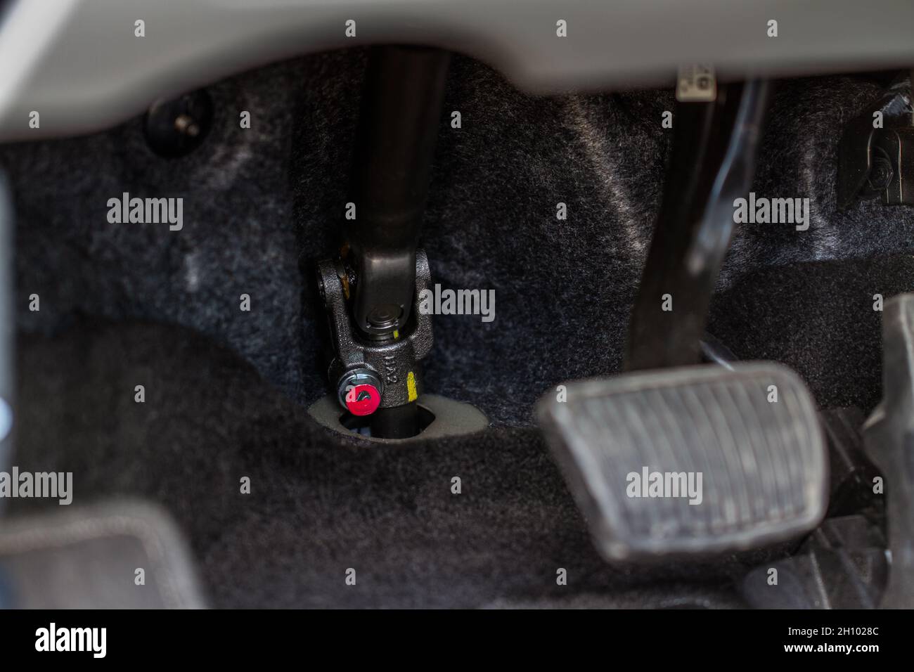 Cardan shaft close-up. Universal joint Stock Photo - Alamy
