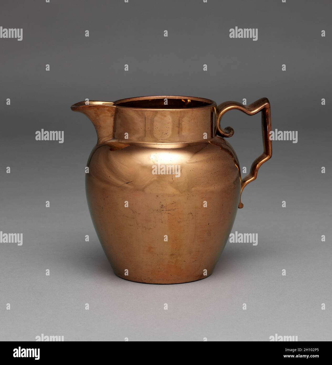 Copper-lustre Pitcher, c. 1812. England, early 19th century. Ceramic ...