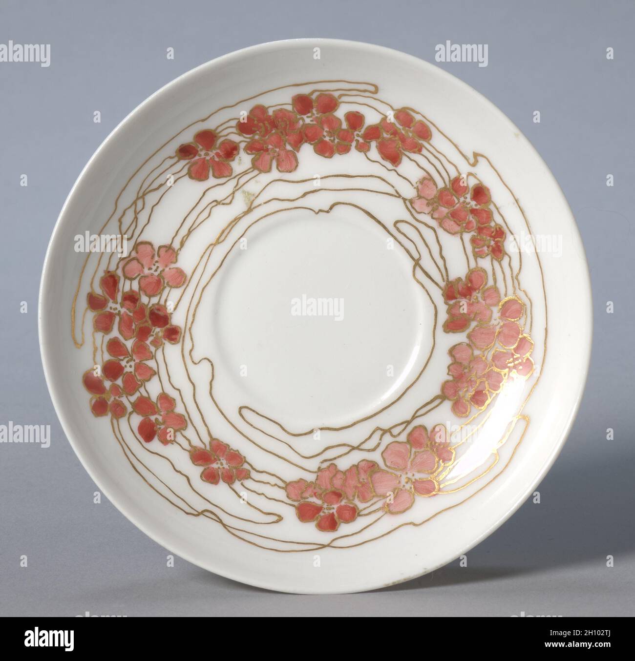 Saucer, 1890. M. Louise McLaughlin (American, 1847-1939), Haviland & Co ...