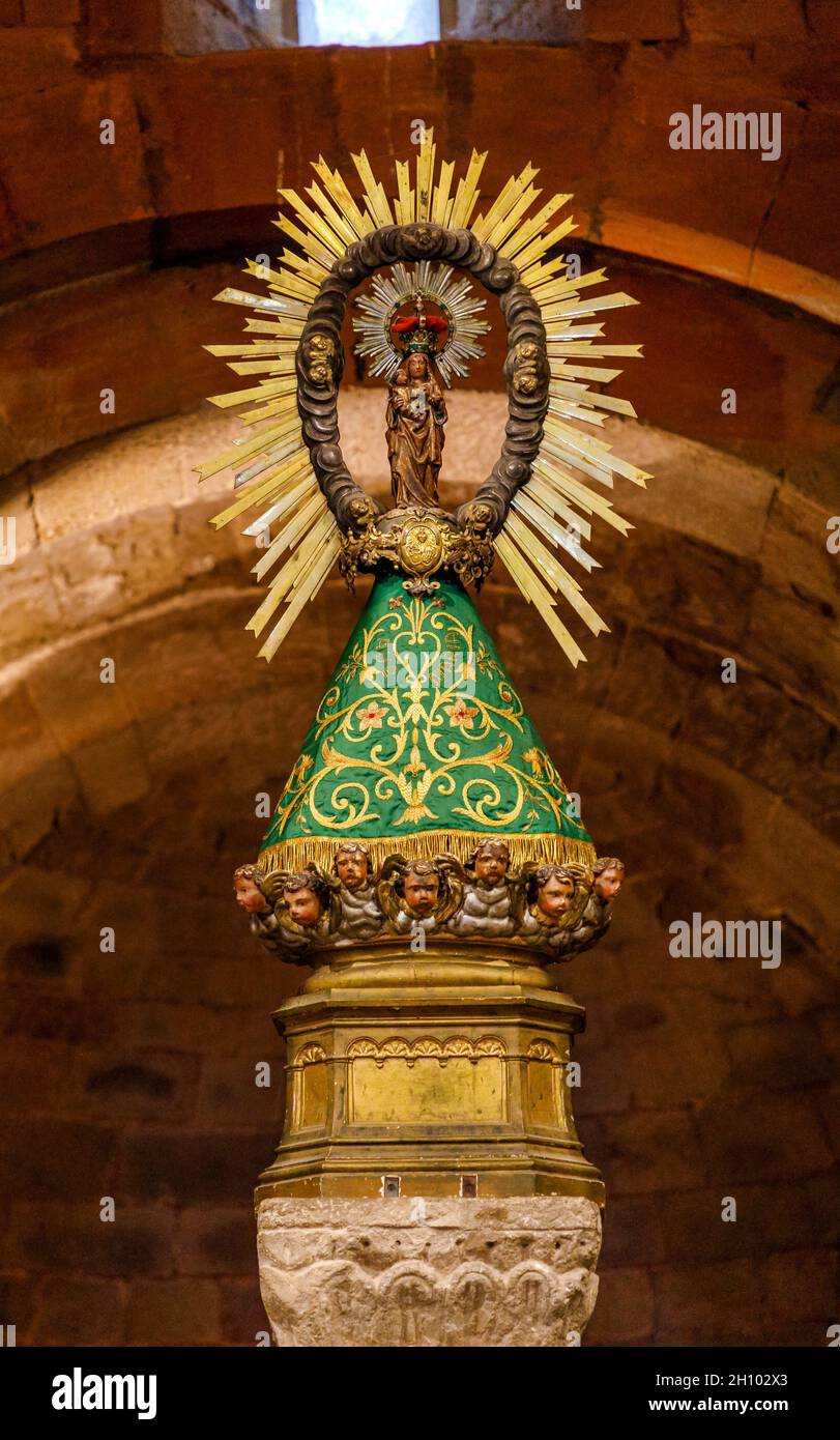 Veruela, Spain - October 7, 2021: In the main chapel we find the ...
