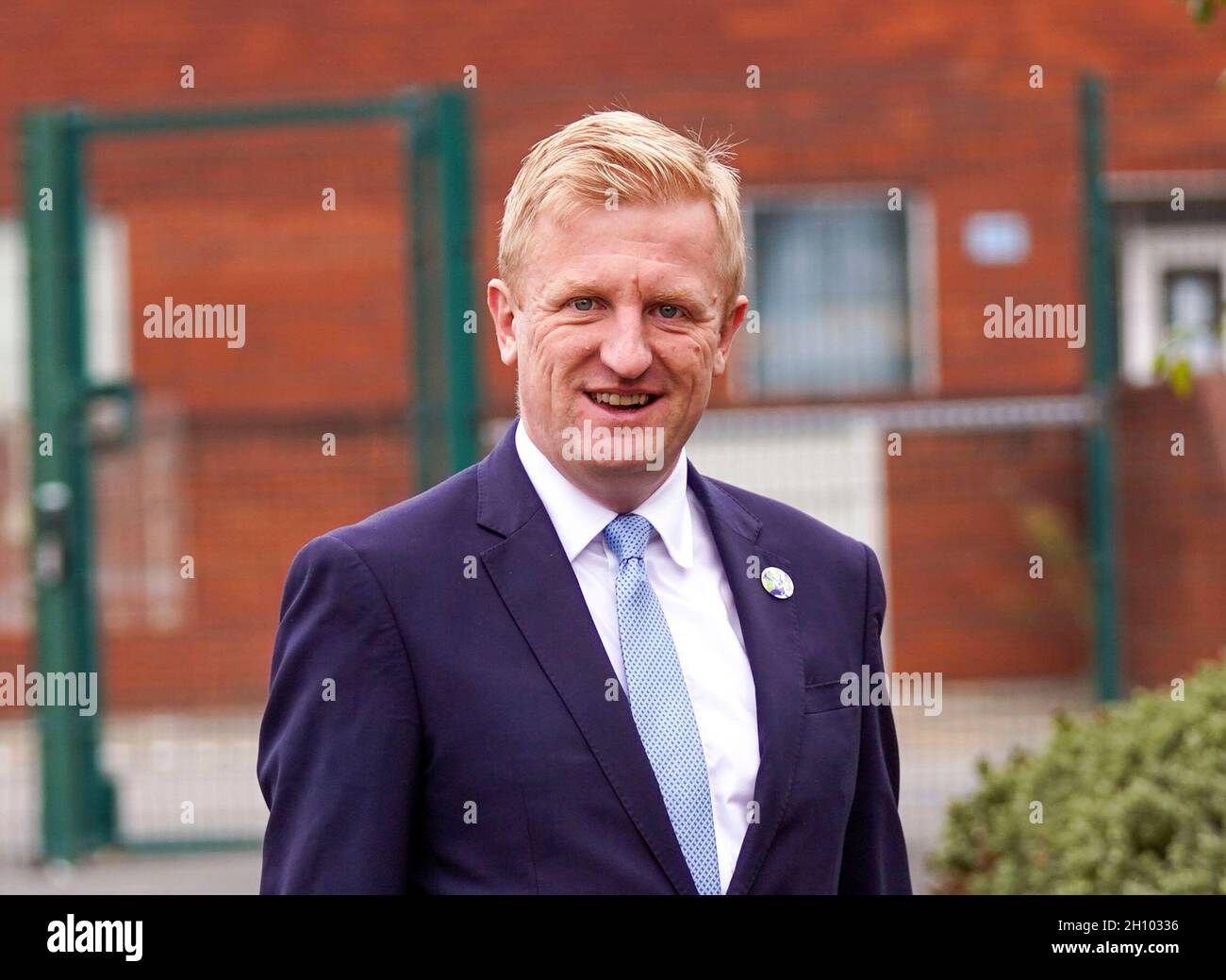 Conservative party Chairman Oliver Dowden arrives for a regional ...