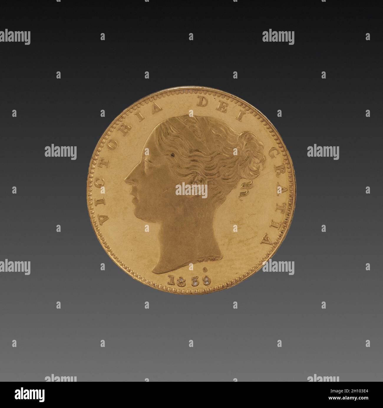 Queen victoria coin 1839 hi-res stock photography and images - Alamy