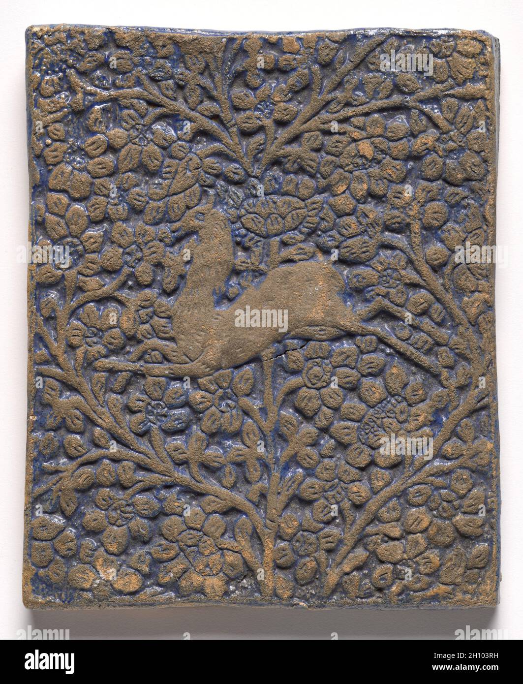 Tile- Antelope in Foliage, before 1921. Moravian Pottery and Tile Works ...