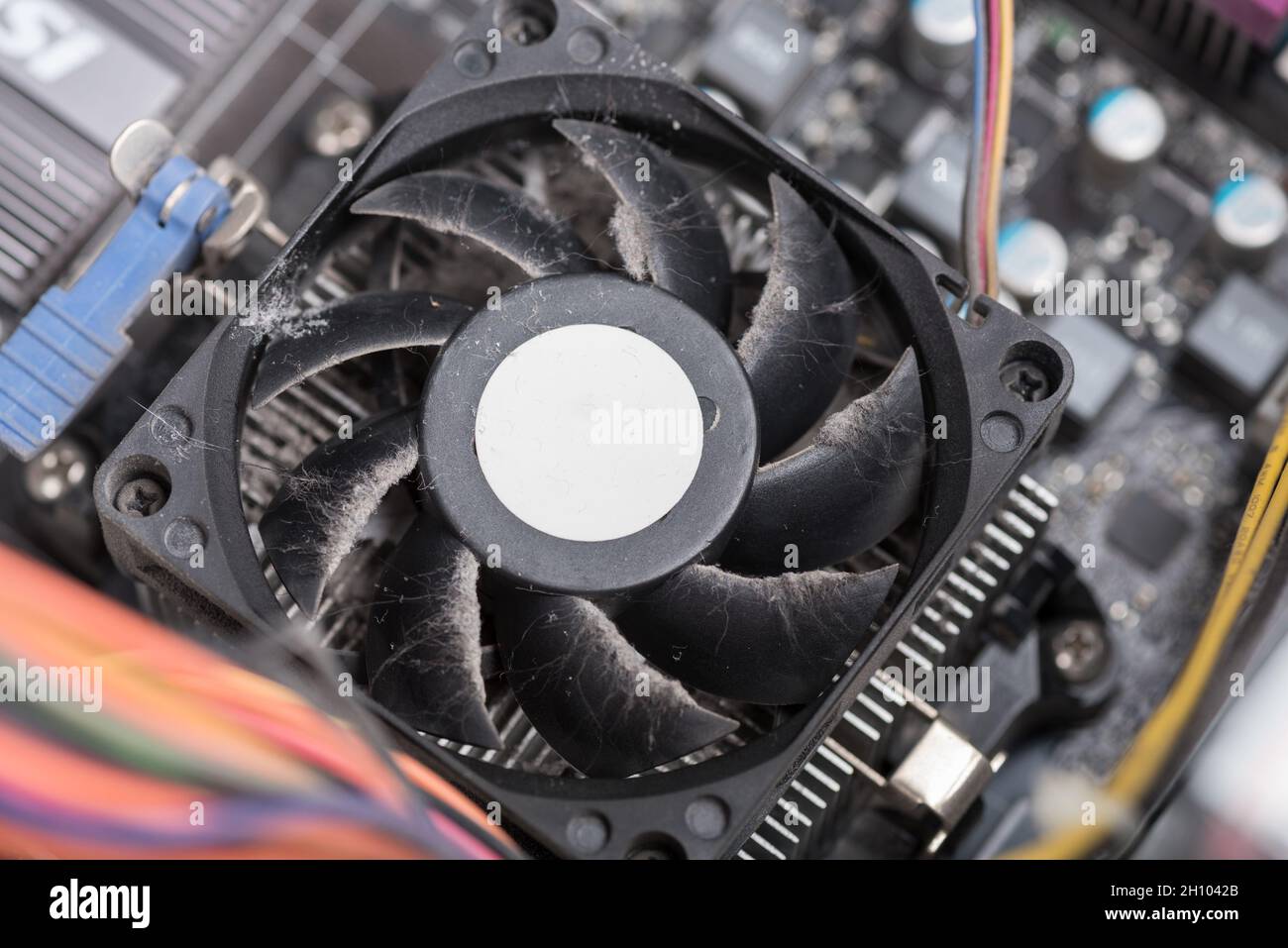Dusty CPU fan Stock Photo - Alamy