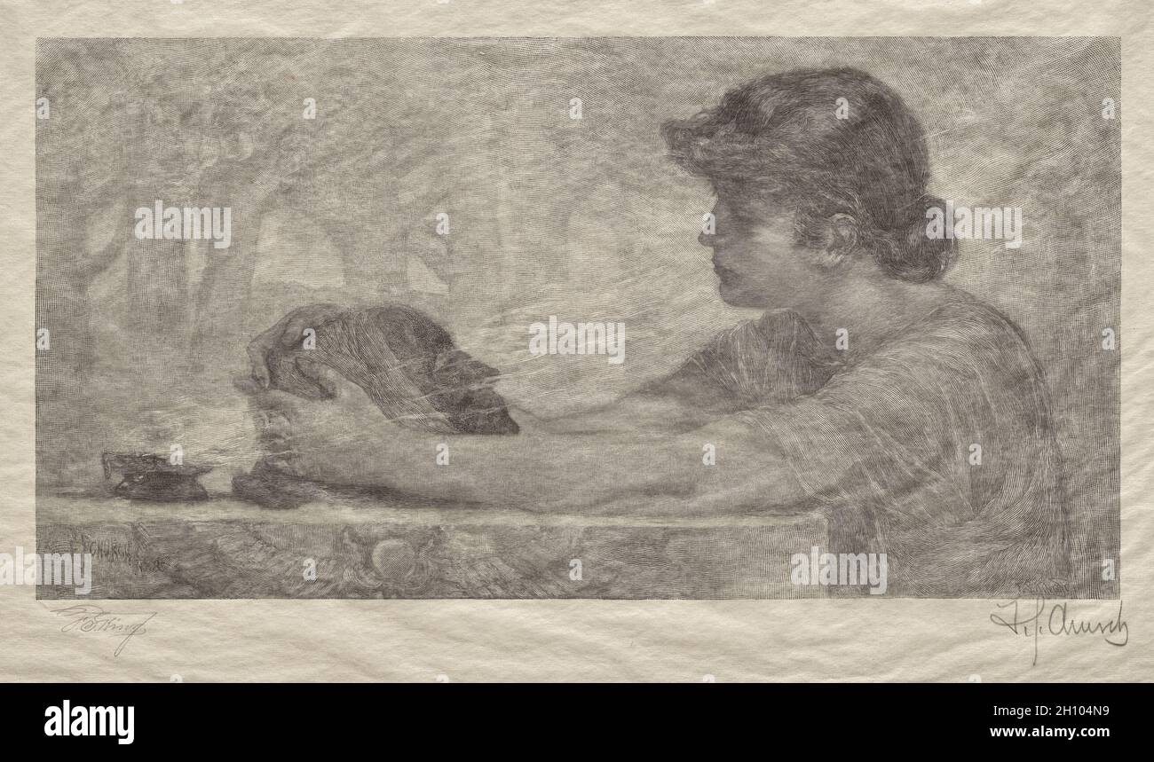 The Sibyl, 1887. Francis Scott King (American, 1850-1913). Wood ...