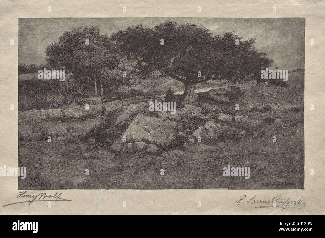 The Roadside, 1887. Henry Wolf (American, 1852-1916). Wood engraving ...
