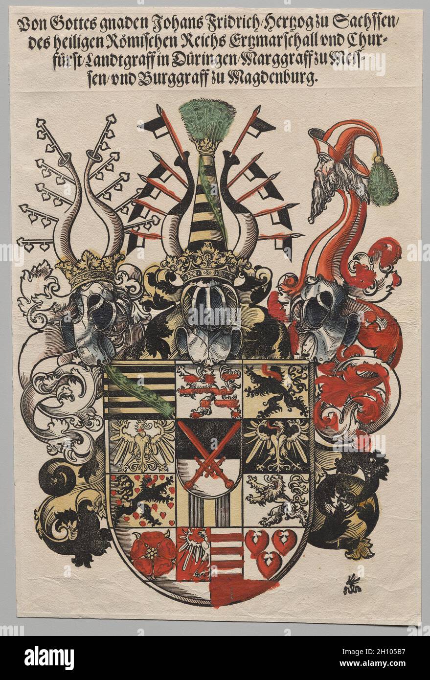 Saxony coat of arms of elector hi-res stock photography and images - Alamy