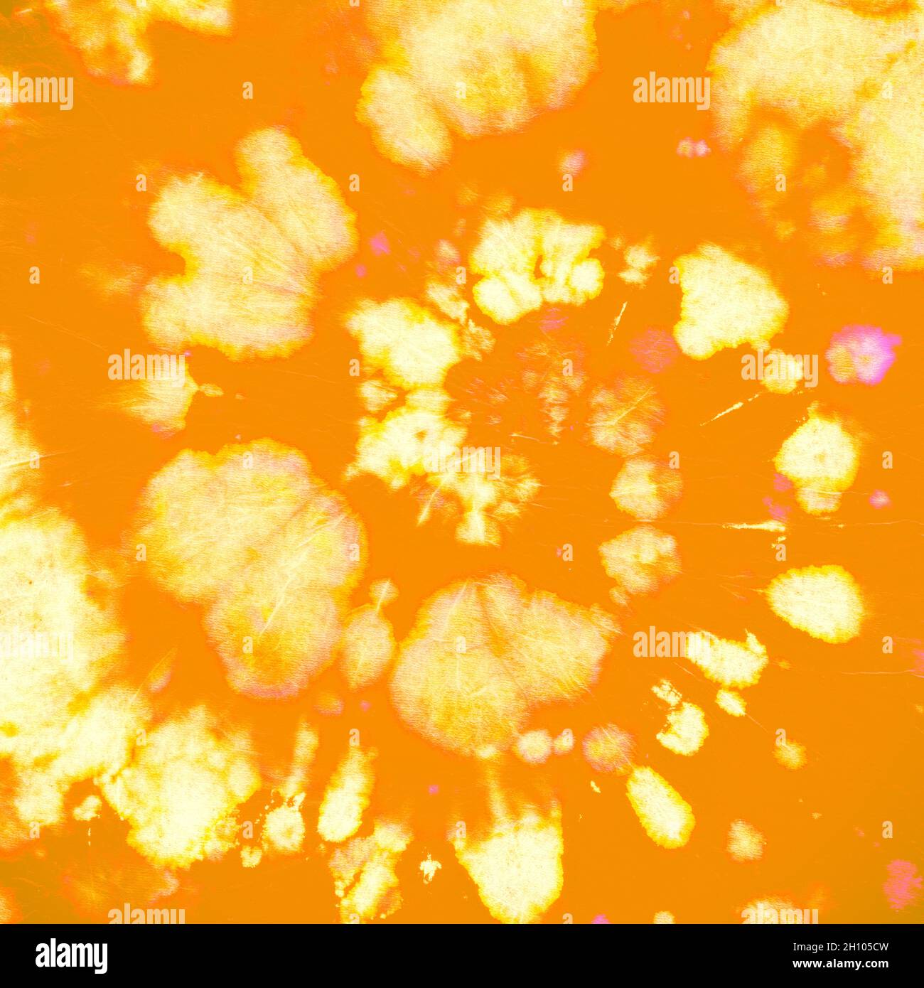 Abstract Dye. Hippie Circular Patterns. Yellow Stock Photo - Alamy