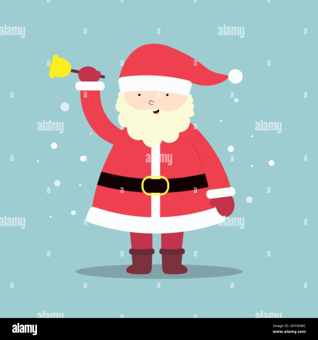 Santa claus hold bell hi-res stock photography and images - Alamy