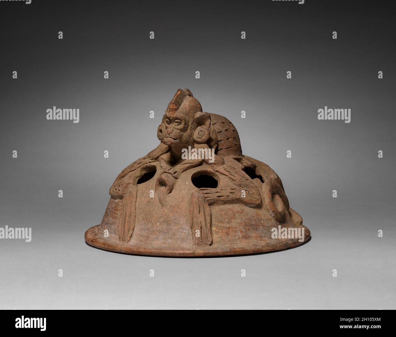 Incense Burner (lid), 600-1000. Guatemala, Quiché, San Juan Cotzal ...