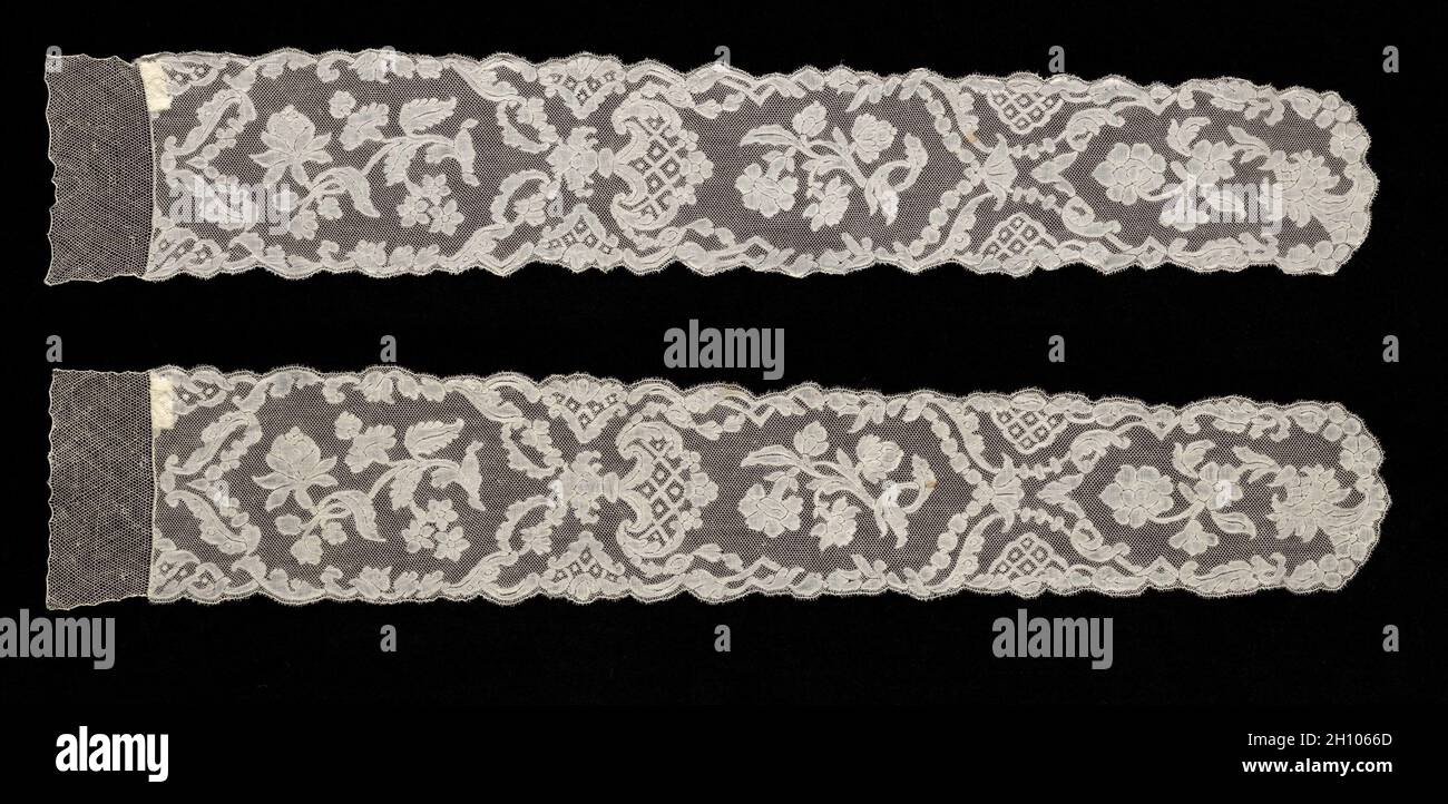 Bobbin Lace Lappets, mid 18th century. France, Valenciennes, mid 18th ...