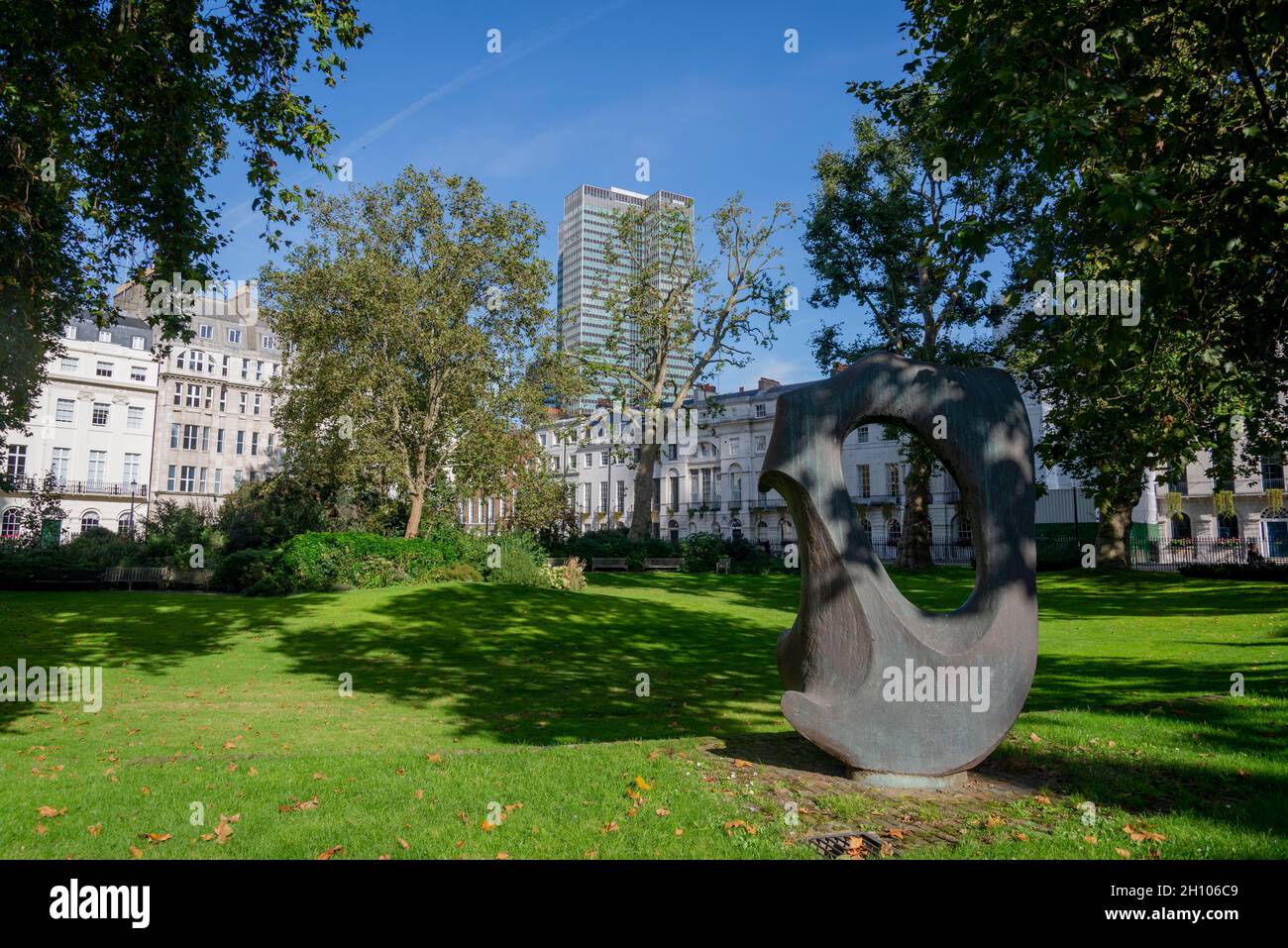 Fitzroy Square garden with Naomi Blake View sculpture made for Silver ...