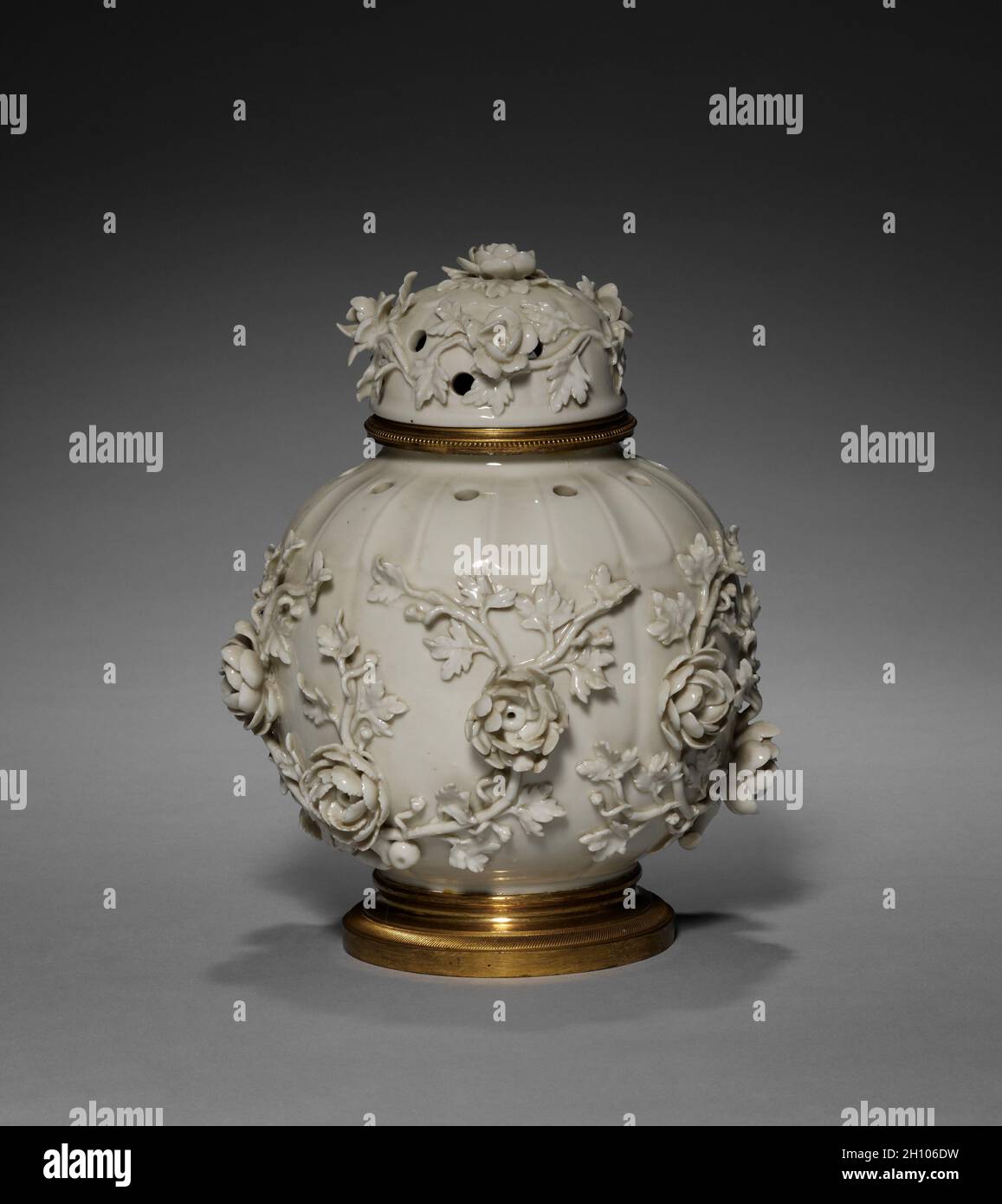 Potpourri Vase with Cover, c. 1860–80. France. Blanc-de-chine porcelain ...