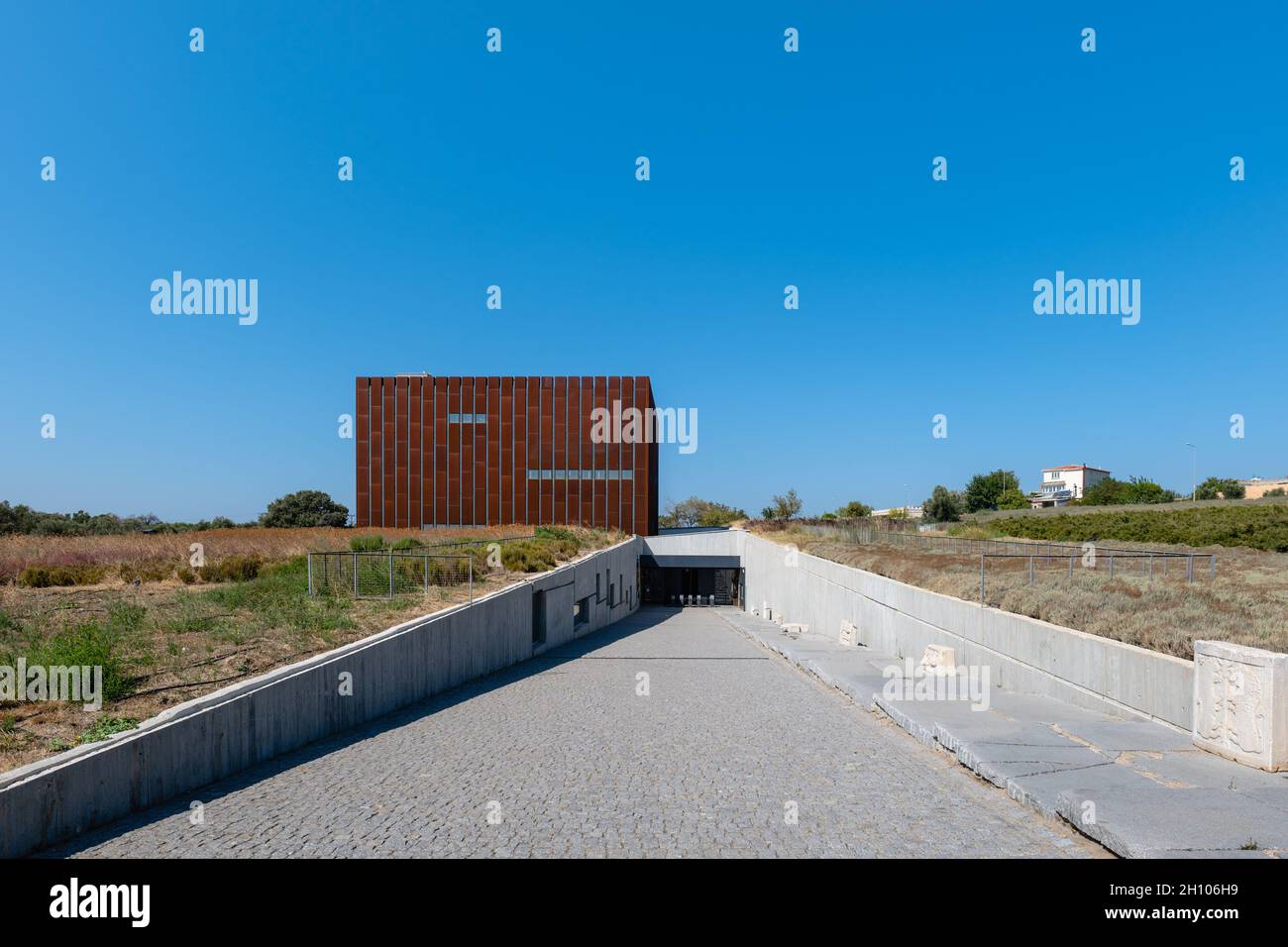 Troy, Turkey - September 2021: Troy Museum architecture, an ...