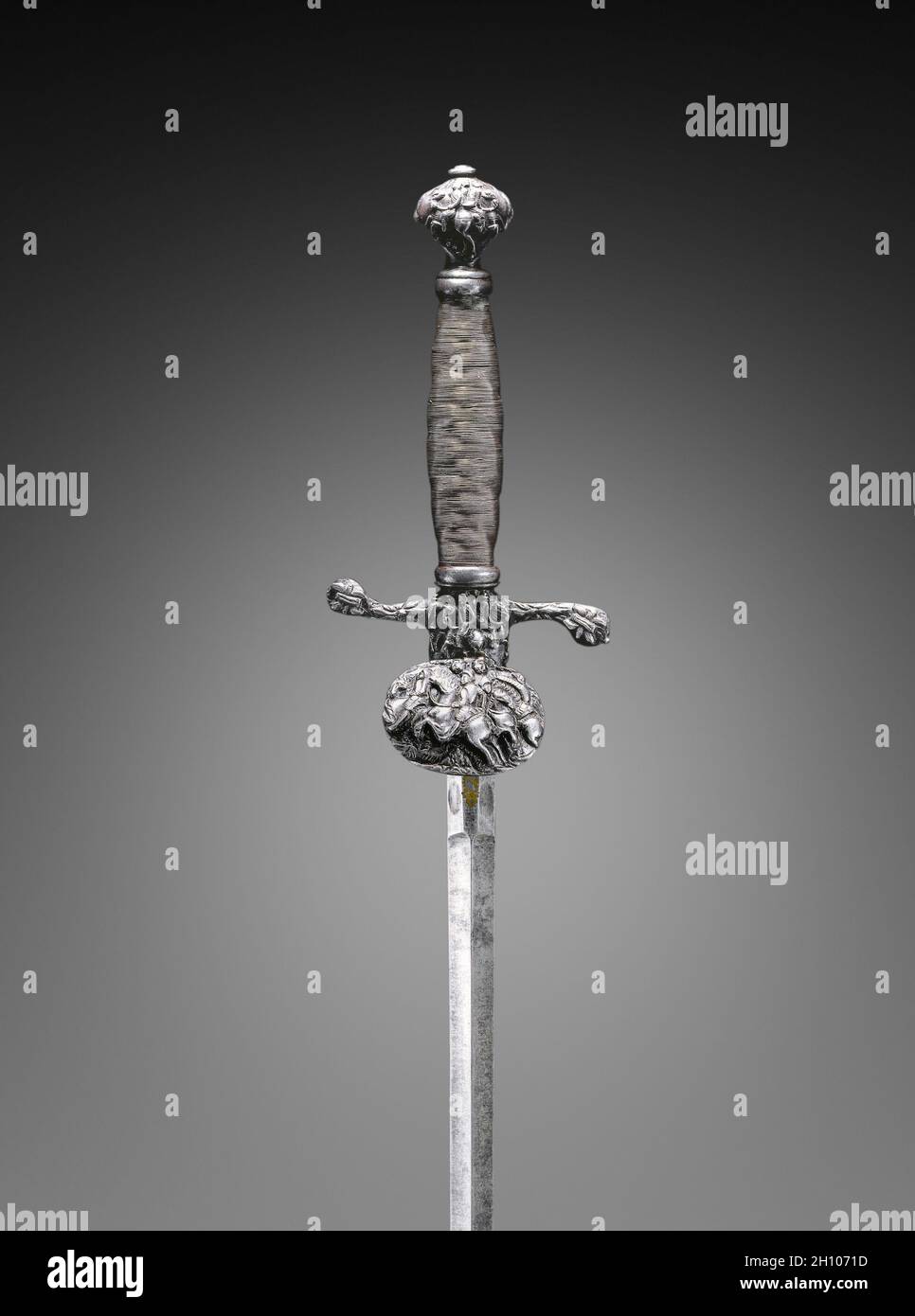 Small Sword, 1700s. France, 18th century. Steel, copper alloy inlays ...
